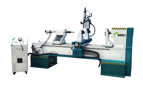 fast speed wood cnc lathe with spindle and engraving function