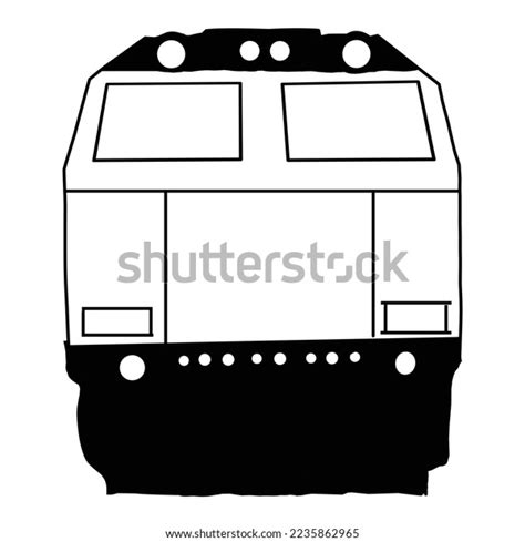 Indonesian Train Locomotive Vector Illustration Stock Vector Royalty