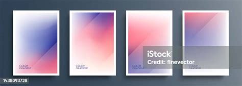 Set Of Color Gradients Abstract Multicolored Backgrounds Soft Color