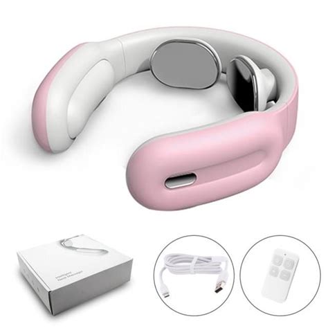 Smart Electric Neck And Shoulder Massager Button Pink Neck Massage