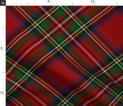Royal Stewart Tartan Stuart Clan Plaid Fabric Spoonflower
