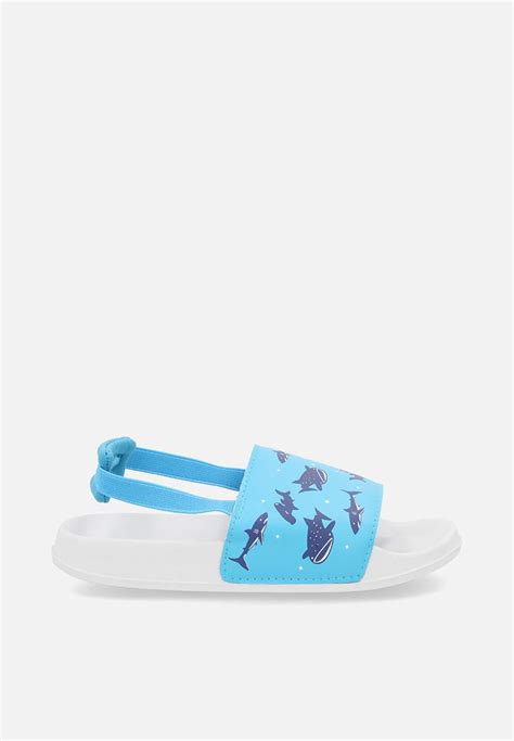 Printed Sandals Blue