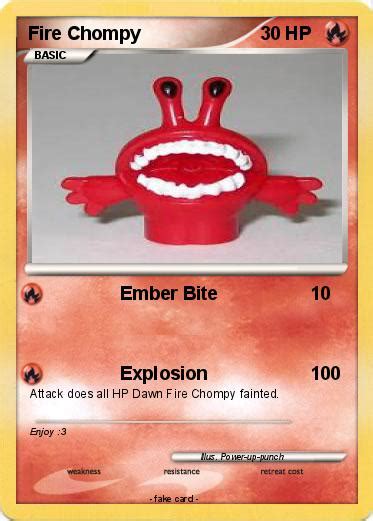 Pokémon Fire Chompy Ember Bite My Pokemon Card