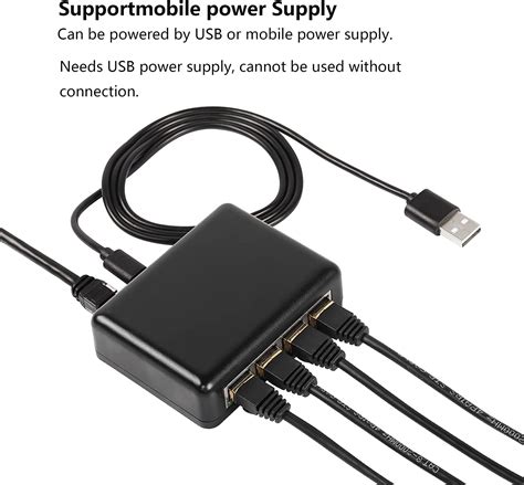 Sinloon Adaptador Divisor De Red Rj45 Gigabit Divisor De Cable
