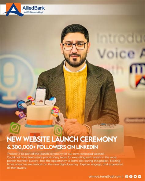 Ahmad Tariq On Linkedin Newwebsite Digitaljourney Launchceremony Grateful Teamwork