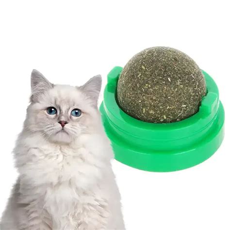 Custom Catnip Cat Wall Stick On Ball Toy Treats Oem Package Licking