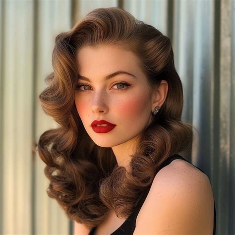 Pin By Ish On Hair In 2025 Vintage Hairstyles Hollywood Hair Retro