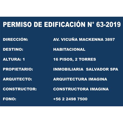 Letrero Permiso De Edificación 140×100 Cm Gráfica Letrilandia
