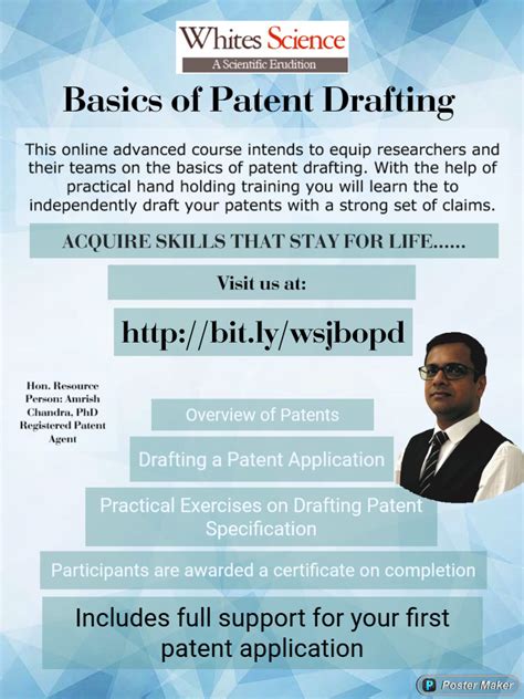 Basics Of Patent Drafting Whites Science Journal