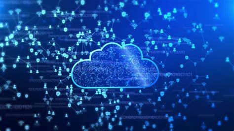 Cloud Computing Text Future Digital Technology Ai Cyber Space Deep