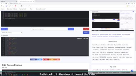 Sql To Json Converter Youtube