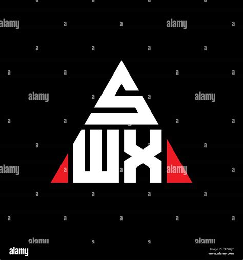 Swx Triangle Letter Logo Design With Triangle Shape Swx Triangle Logo