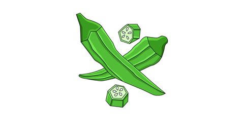 Animated Video Of The Okra Vegetable Icon 35386701 Stock Video At Vecteezy