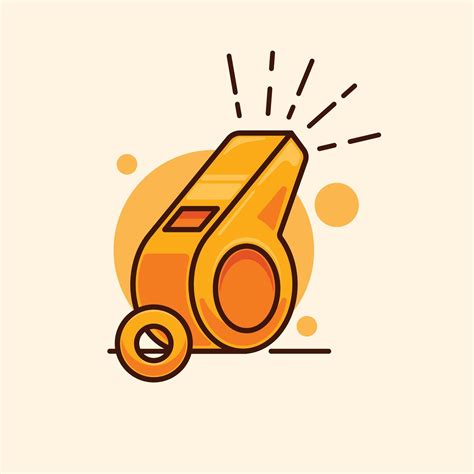 Yellow Whistle Cartoon Illustration 51214078 Vector Art At Vecteezy