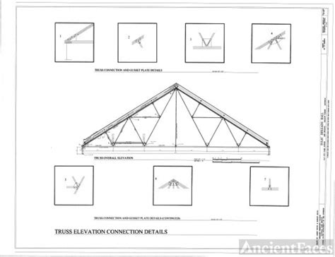 Truss Elevation Connection Details Isaac Delgado Hall