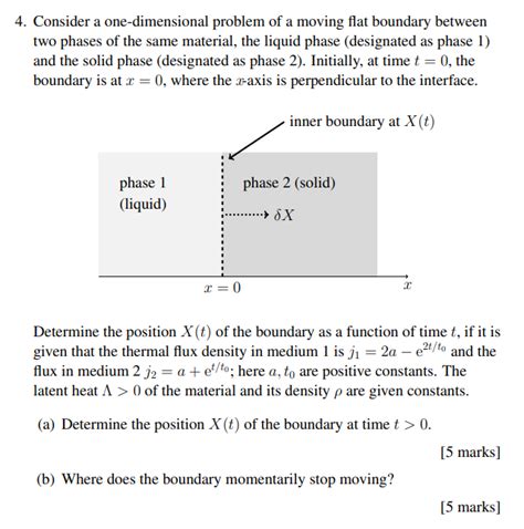 Solved 4 Consider A One Dimensional Problem Of A Moving Chegg Com