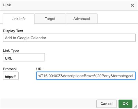 Add To Calendar Links