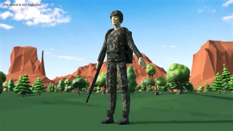 Low Poly Soldier 3d Model Turbosquid 2183267