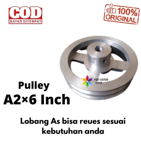 Poli Pulley Pully Pulley Pulley Poly Polly Aluminum 6 Inch Jalur A2
