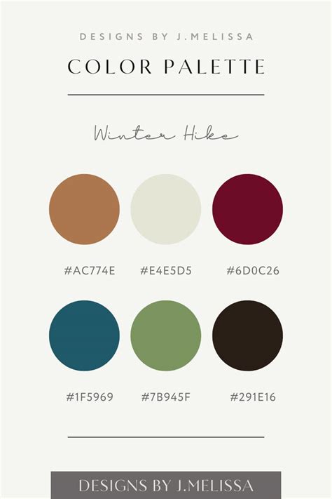 Warm And Muted Christmas Color Palette With Hex Codes