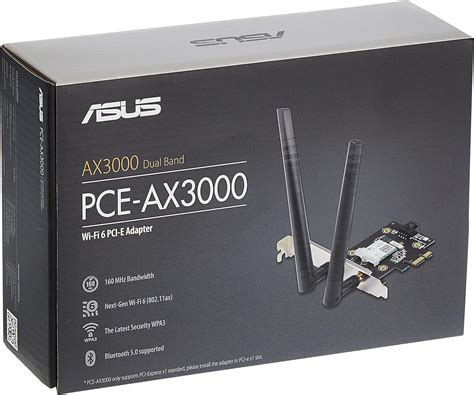 Asus Pce Ax3000 Ax3000 Dual Band Pci E Wifi 6 Bluetooth 5 0 Wi Fi