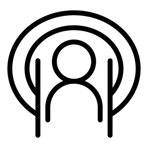 Mri Equipment Icon Outline Vector Magnetic Resonance 15064033 Vector
