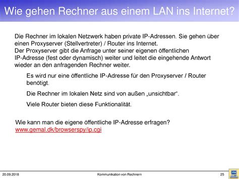Kommunikation Von Rechnern Wie Funktioniert Das Internet Ppt