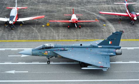 India Air Fore Hal Tejas Fighter Jet Editorial Photography Image Of