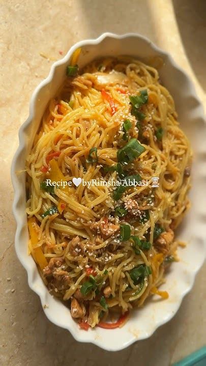 Spicy Chicken And Vegetables Noodles 🍝 With Rimsha Abbasi 🐔cookingwithrimshaabbasi Youtube