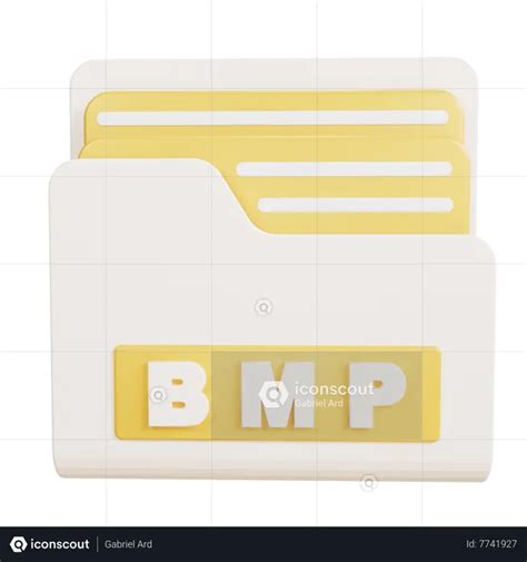 bmp folder 3d icon download in png obj or blend format