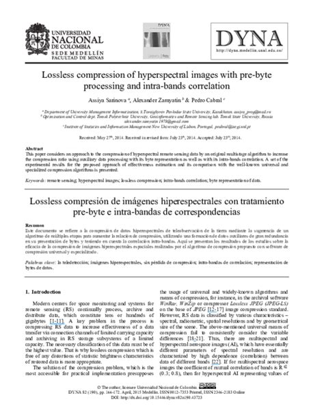 Pdf Lossless Compression Of Hyperspectral Images Based On 3d Context Prediction