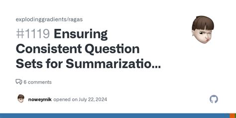 Ensuring Consistent Question Sets For Summarization Score Evaluation
