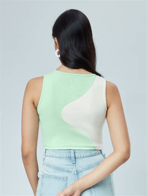 Buy Solids Mint Womens Tank Top Online At The Souled Store