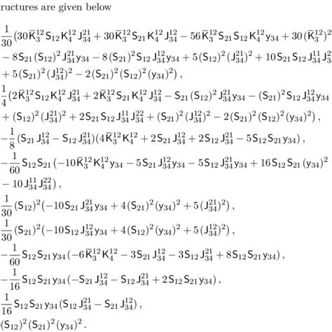 Dictionary Between The Tensor Structure T Ii K And The Representation
