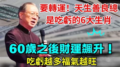 要轉運！天生善良總是吃虧的6大生肖，60歲之後財運飆升！吃虧越多福氣越旺 生肖 財運 運勢 Youtube