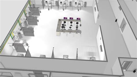 Projeto Maquete De Uma Uti Atl De Felipe Planta D Mooble