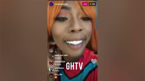 The Beautiful Sarah Banks Ig Live Youtube