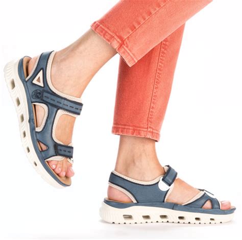 Buy 64066 Rieker Sandal Blue John Dowling Shoes And Sports