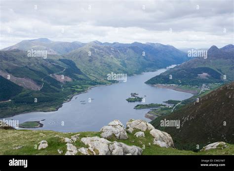 Looking Down Loch Leven Near Glencoe From The North Ridge Of Sgorr