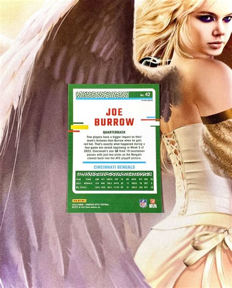 Joe Burrow 2023 Panini Donruss Optic Fire Emoji Silver Prizm Holo Sp