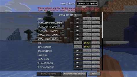 Debug Screen Minecraft Wiki