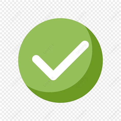 Check Mark Button Green Confirmation Recognized Symbol Correct Png