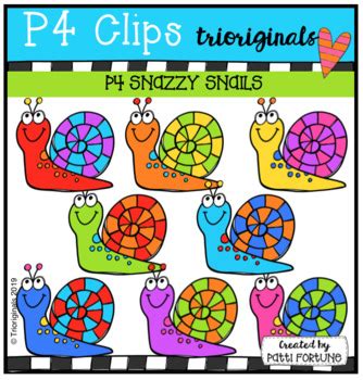 P4 SNAZZY Snails P4 Clips Trioriginals By P4 Clips Trioriginals