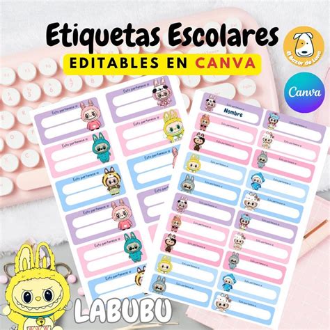 Labubu Sticker Template Etsy