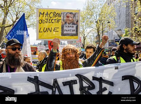 Paris France 9th Apr 2022 Thousands Of Citizens March For The
