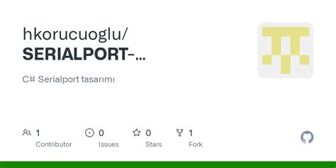 GitHub hkorucuoglu SERIALPORT VisualStudio C Serialport tasarımı