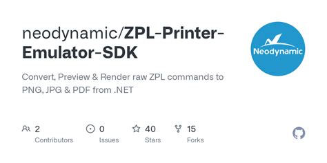 github neodynamic zpl printer emulator sdk convert preview and render