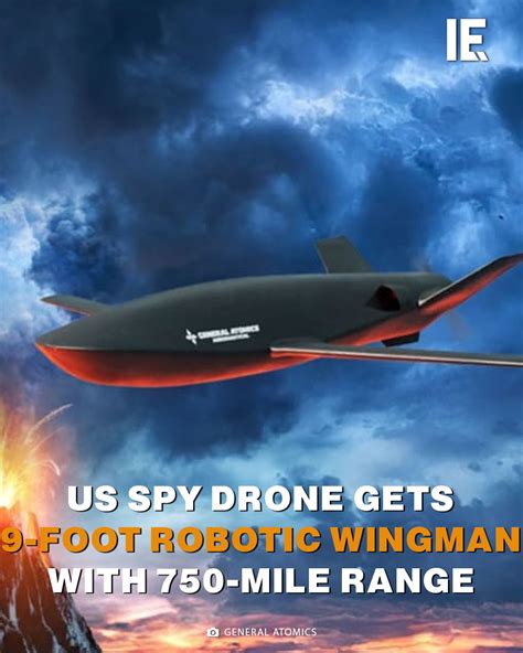 Interesting Us Mq 9b Drone Gains New 9 Ft Robotic Wingman With 750