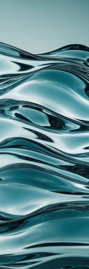 Distorted Glass With Wave Like Patterns Creating An Abstract Effect Stock Illustration