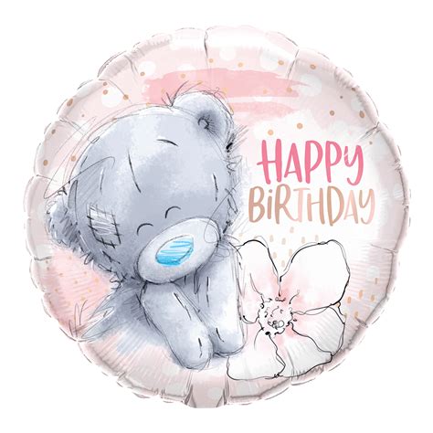 Buy 18 Inch Me To You Tatty Teddy Birthday Flower Foil Helium Balloon